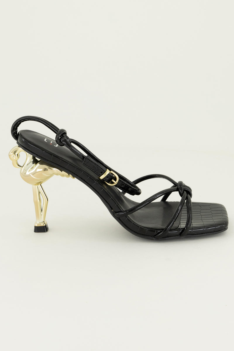 Flamingo Strappy Heels – Imprecca